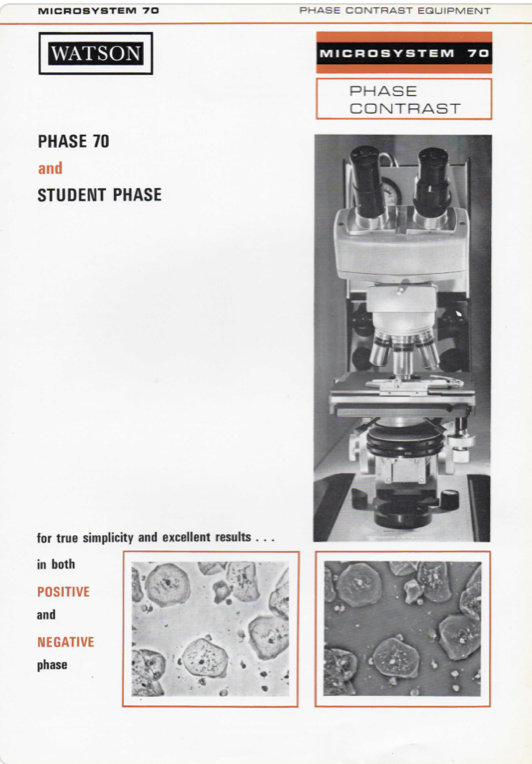 A brochure of a microscopeDescription automatically generated