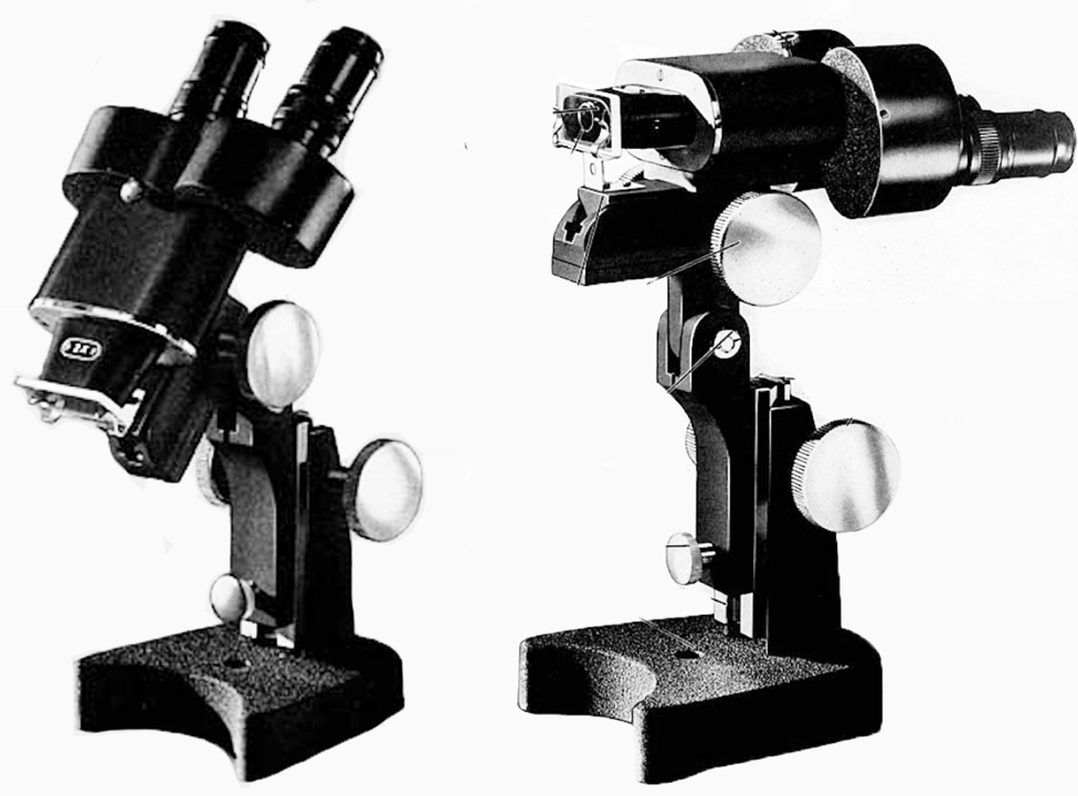 A close-up of a microscopeDescription automatically generated with low ...