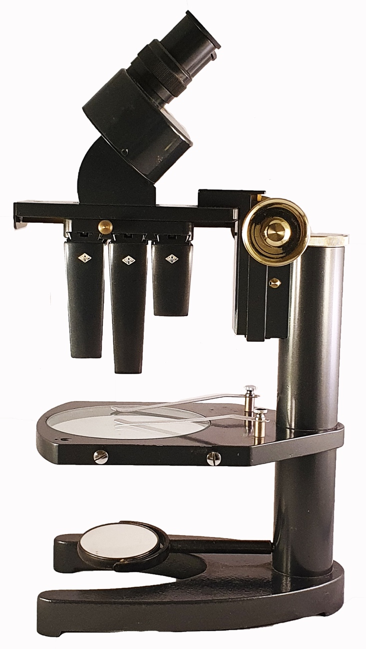 A close-up of a microscopeDescription automatically generated with ...