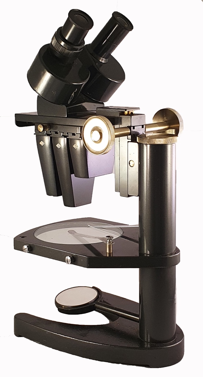 A picture containing microscope, scientific instrument, optical ...