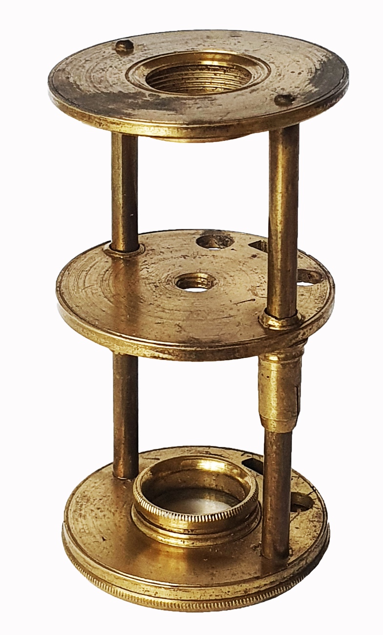 Microscope 521 (Unknown maker; Withering-type botanical microscope; c ...